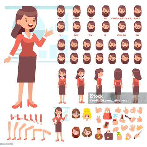 사업 창조와 다양 한 플레이 헤어스타일 입술 Synching 감정 포즈 제스처 설정 경영자에 대한 스톡 벡터 아트 및 기타 이미지 Istock