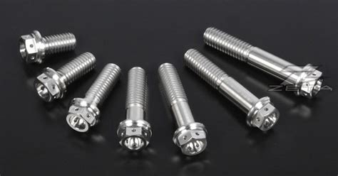 Zeta Z Titanium Pre Drilled Racing Flange Bolt M10x125 25mm Length