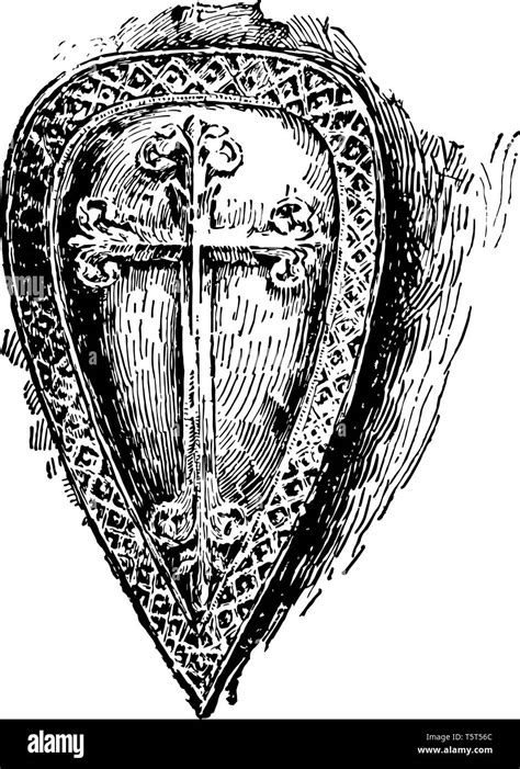 Medieval Knight Shield Drawing