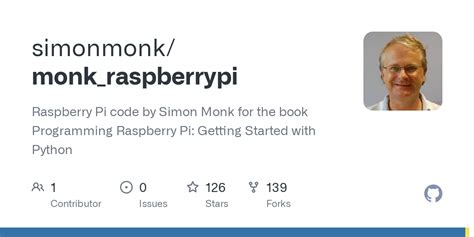 Github Simonmonkmonkraspberrypi Raspberry Pi Code By Simon Monk