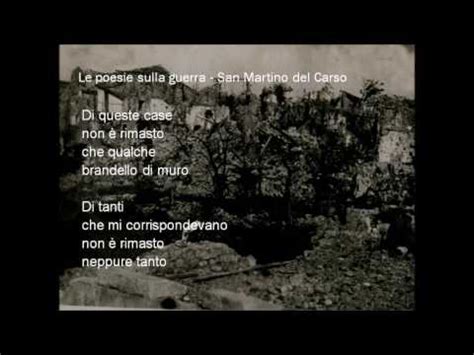 San Martino Del Carso Di Giuseppe Ungaretti Youtube