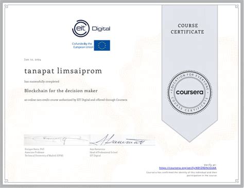 Blockchain For The Decision Maker Tanapat Limsaiprom Ppt