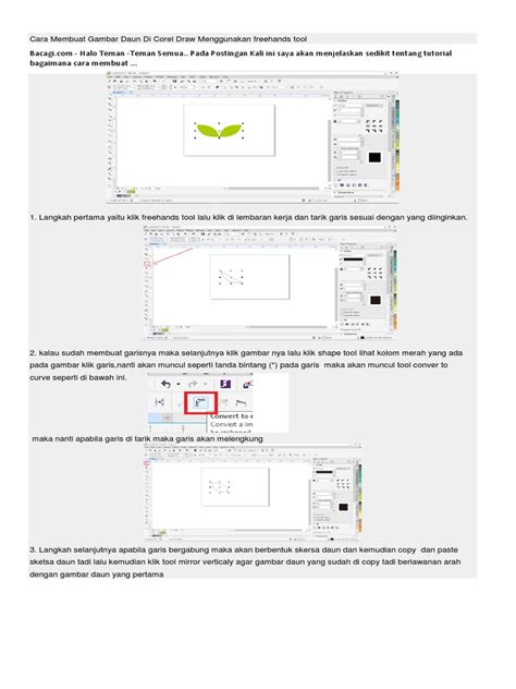 Cara Membuat Daun Corel Pdf