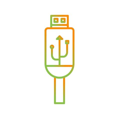 Usb Cable Vector Icon 16972106 Vector Art At Vecteezy