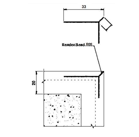 Corner Render Bead 33