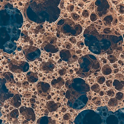 A Complex Abstract Pattern Resembling Porous Interconnected