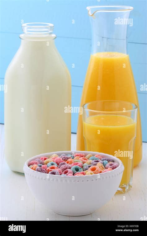Delicious And Nutritious Cereal Loops With Healthy Organic Orange