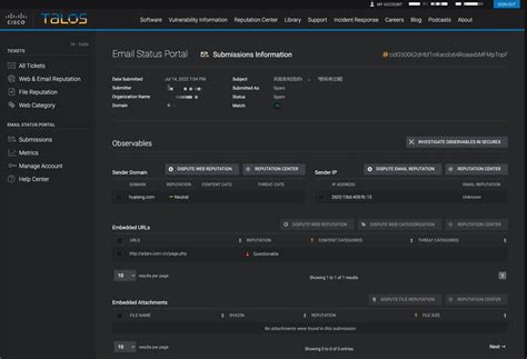 Report Spam Misclassified Viral Email Messages Cisco