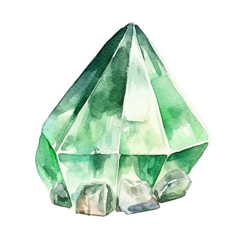 Ilustración Acuarela De Fluorita De Cristal Png Dibujos Cristal