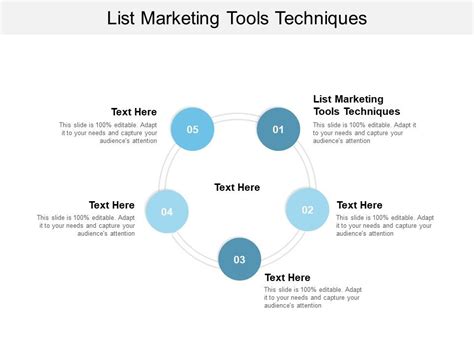 List Marketing Tools Techniques Ppt Powerpoint Presentation Model