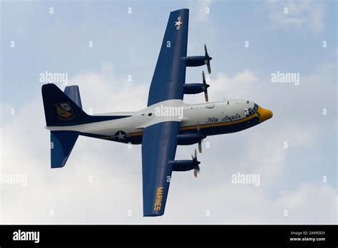 The U S Navy Blue Angels C 130 Hercules Support Aircraft Fat Albert