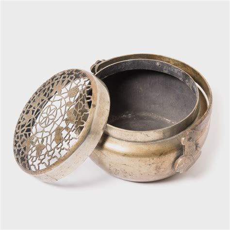 Brass Brazier With Lotus Bud Lid Browse Or Buy At Pagoda Red