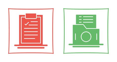 Clipboard And List Folder Icon Vector Art At Vecteezy