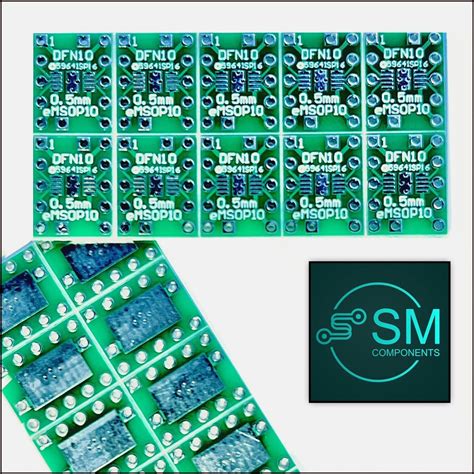 10pcs Dfn10 Emsop10 05mm Prototyping Smd Dip Pcb Adapter Board Transf