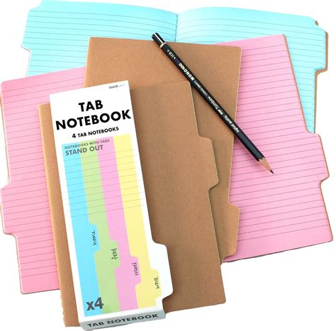 Suck Uk A5 Notebook With Dividers Exercise Book With