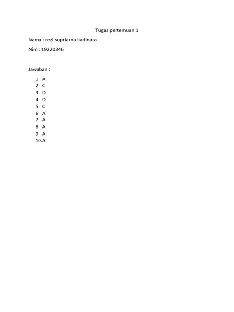 Tugas Pertemuan 1 Data Warehose Pdf