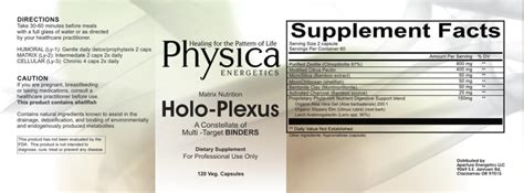 Holo Plexus Binder Purist Natural Medicine