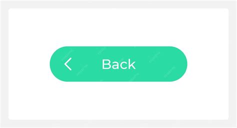 Premium Vector Active Back Button Ui Element Template