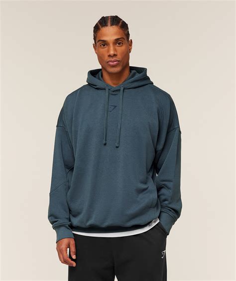 Gymshark Power Oversized Hoodie Gs Stealth Blue Gymshark