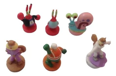 Figuras De Vuala Sorpresa Bob Esponja 6pza Envío gratis