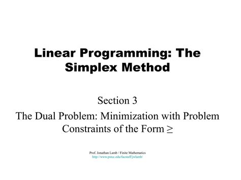 Lp Simplex 3 Ppt