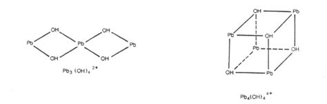 6 Proposed Structures Of Polynuclear Lead Hydroxy Complexes 121 From
