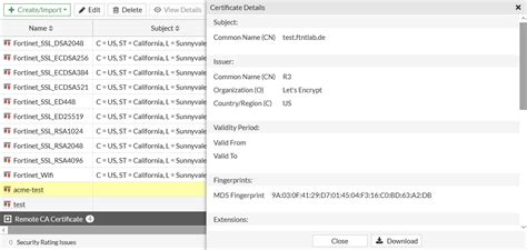 Automatically Provision A Certificate Fortigate Fortios 763