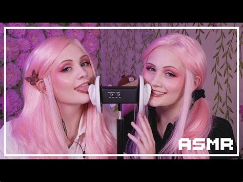 Asmr Twin Ear Eating Licking And Mouth Sounds W Tongue Fluttering