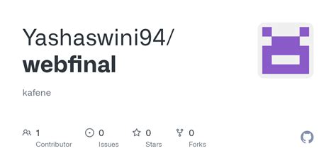 Github Yashaswini94webfinal Kafene