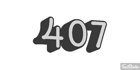 407 Number Animated  Logo Designs