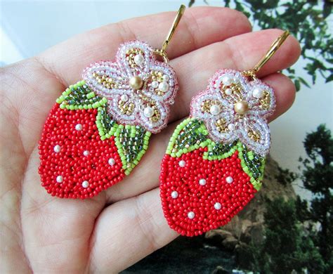 Beaded Embroidery Earrings At Benjamin Hutchison Blog