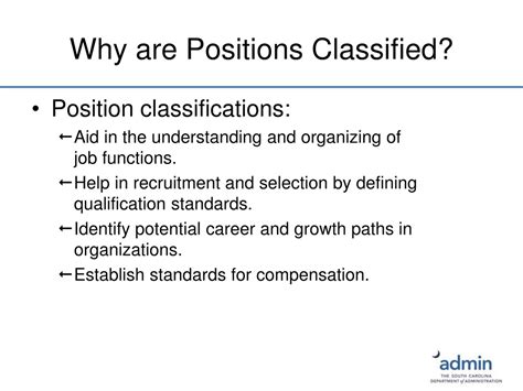 Ppt Sc Job Classification System Powerpoint Presentation Free