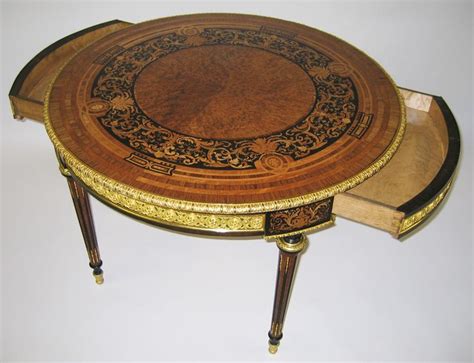 Louis 16th Table With Side Compartments