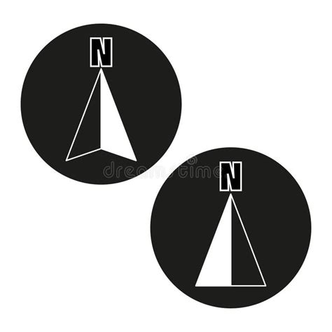 Arrow Compass Icon Set Vector Illustration Eps 10 Stock Vector