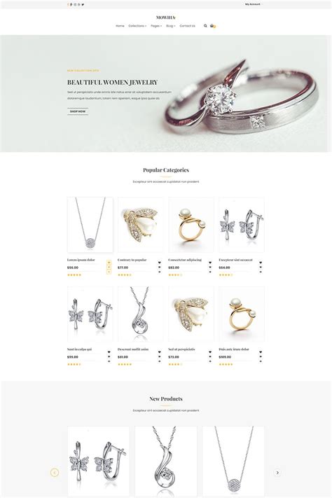 Jewlery Creative Multi Purpose Psd Template 93230