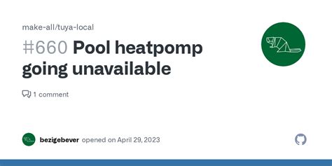 Pool Heatpomp Going Unavailable · Issue 660 · Make Alltuya Local · Github