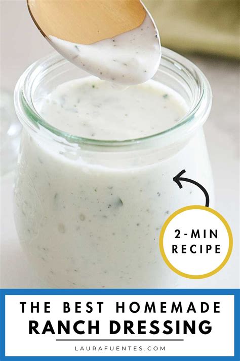 The Best Homemade Ranch Dressing In 2024 Ranch Dressing Recipe Ranch