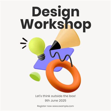 Design Thinking Workshop Facebook Ad Premium Editable Template Rawpixel