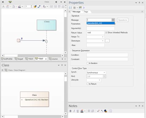 Enterprise Architect How To Select An Operation On A Sequence Diagram
