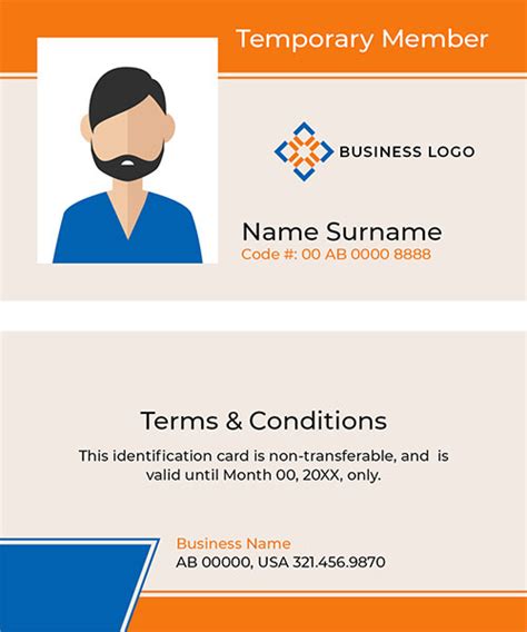 28 Free Membership Card Templates And Formats For Ms Word