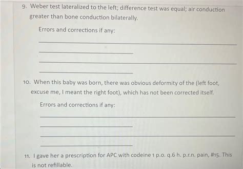Solved 9 Weber Test Lateralized To The Left Difference