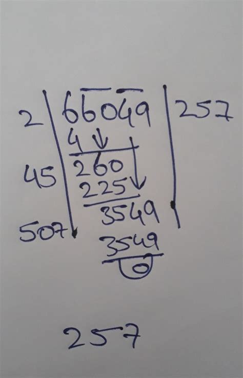 Find The Square Root Of By Long Division Method Brainly In