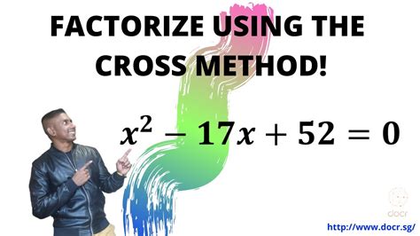 Factorize Using The Cross Method Youtube