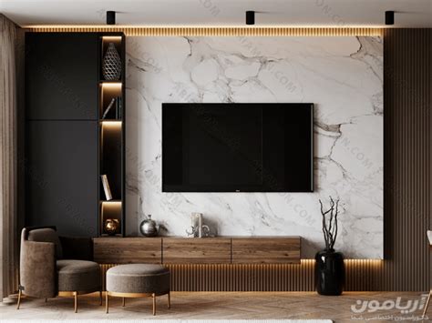 مدل جدید تی وی وال با میز تلویزیون دیواری