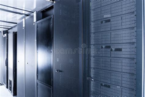 Server Room With Data Storage Hardware Stock Image Image Of Database