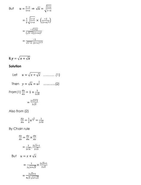 Solution Differentiation Find Dy Dx Making Suitable Substitutions In Functions And Parametric