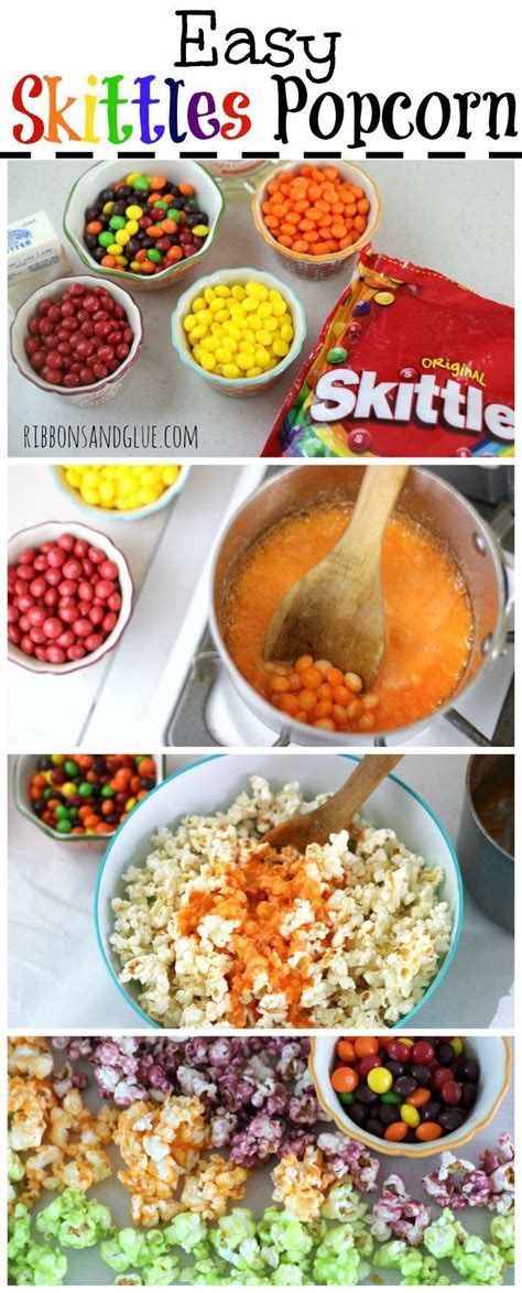 How To Make Skittles Popcorn Skittles Candy Melted On Popcorn Taste