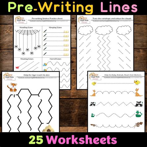 Pre Writing Strokes And Shapes Tracing Drawing Pre Writing Freebie