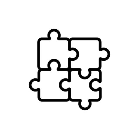 Premium Vector Puzzle Sign Symbol Vector