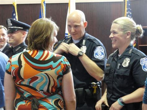Seven New Officers Sworn In One Promoted To Detective Two Commended